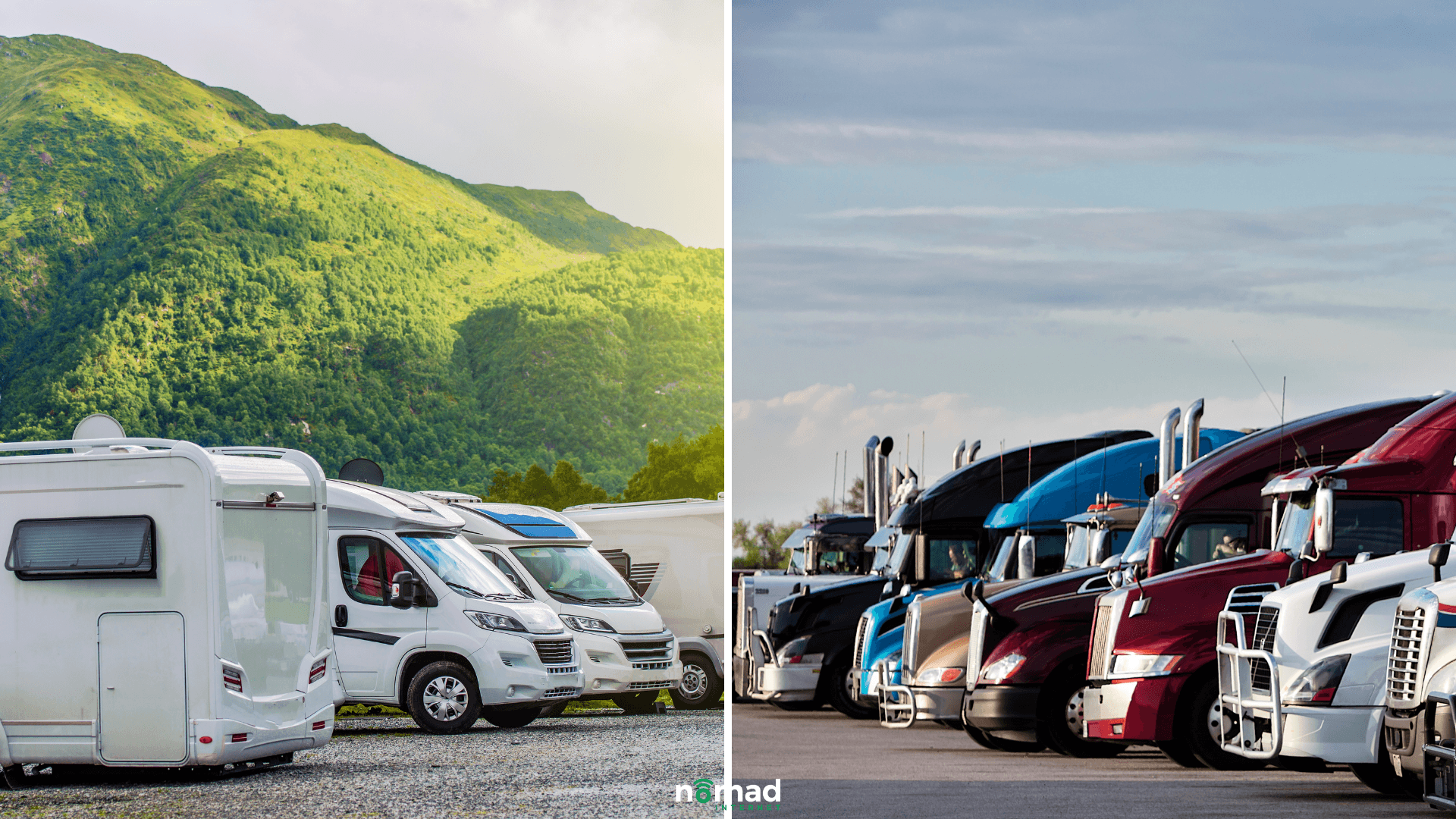Understanding the Dynamic between Truckers and RVers | Blog Nomad Internet